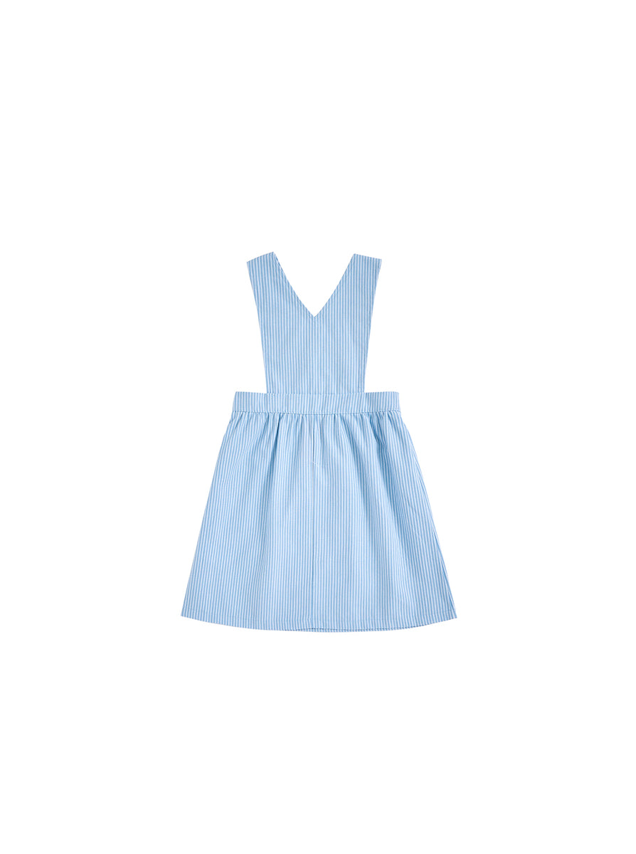 Denim Stripe Jumper - Lt. Blue – Lulu Kids Clothing