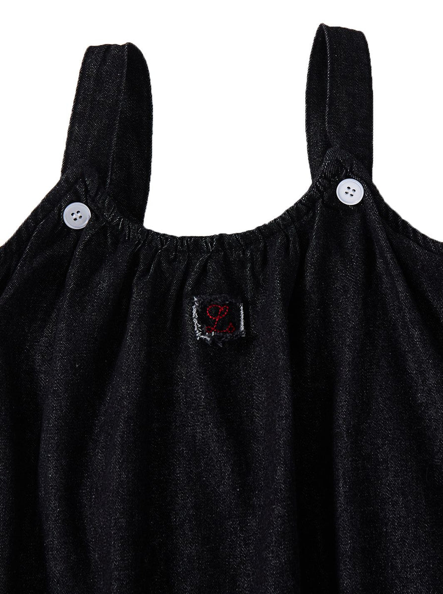 Denim Tucks Jumper - Black – Lulu Kids Clothing